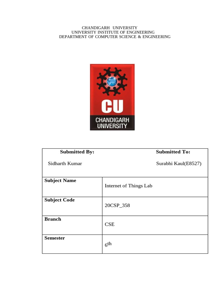 Chandigarh University | PDF