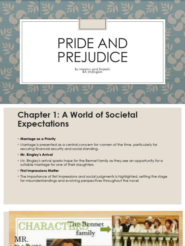 Analysis of Pride and Prejudice Themes | PDF | Pride And Prejudice | Mr ...