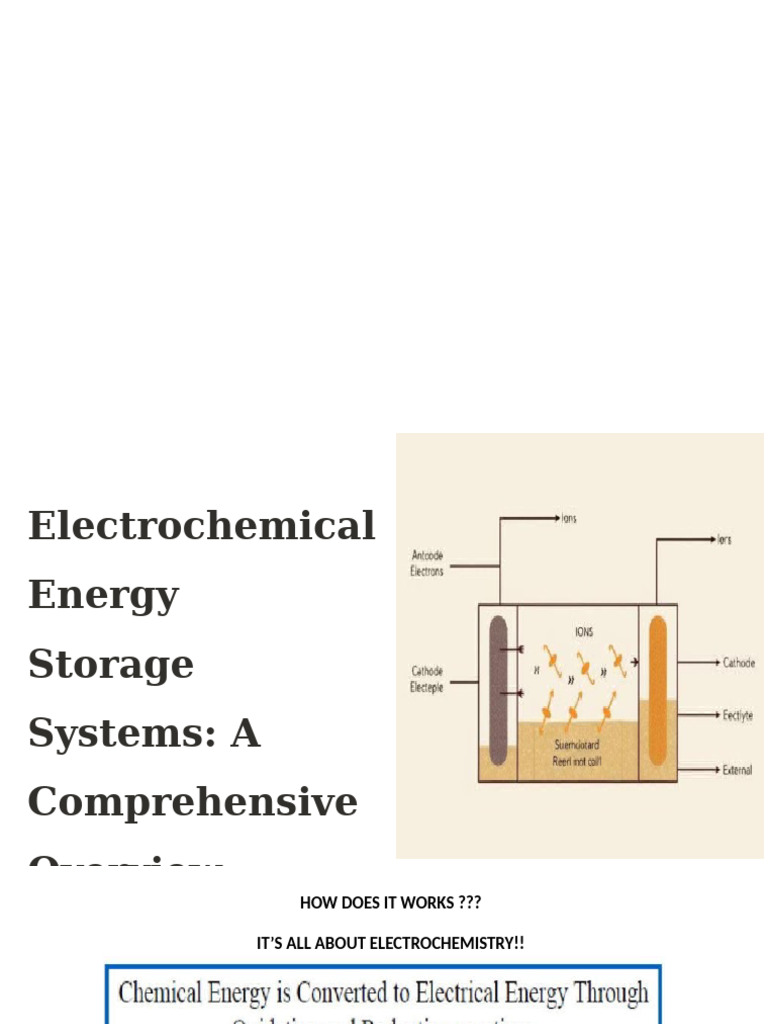 Electrochemical Energy Storage System | PDF | Electrochemistry | Redox