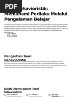Teori Behaviorisme | PDF