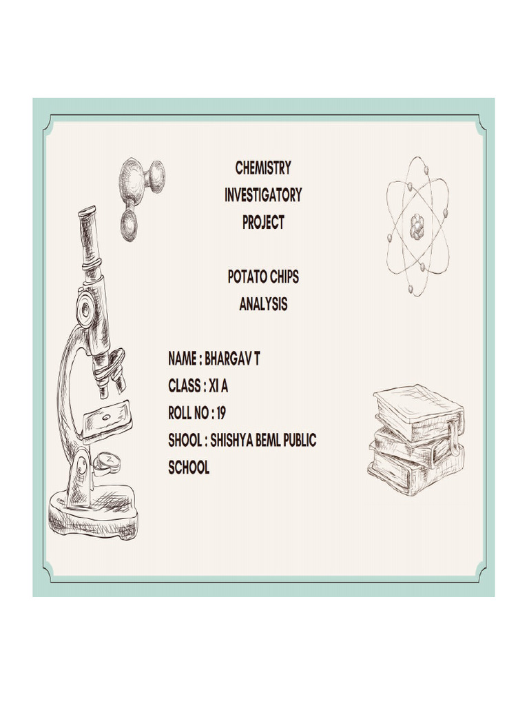 Final Document Chemistry Project | PDF | Chemistry | Chemical Substances