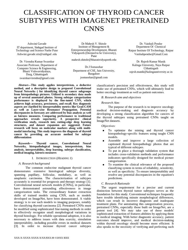 IEEE-106 - Classification of Thyroid Cancer Subtypes with ImageNet ...