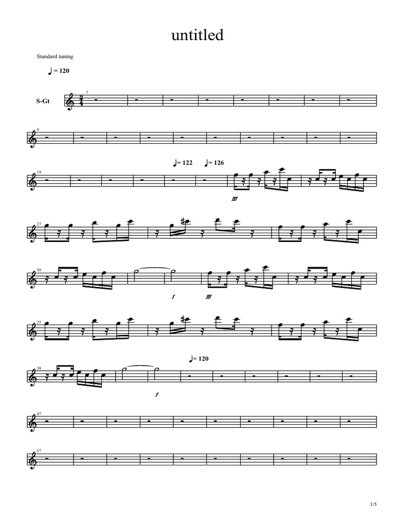 Guitar Tuning Frequency Chart | PDF