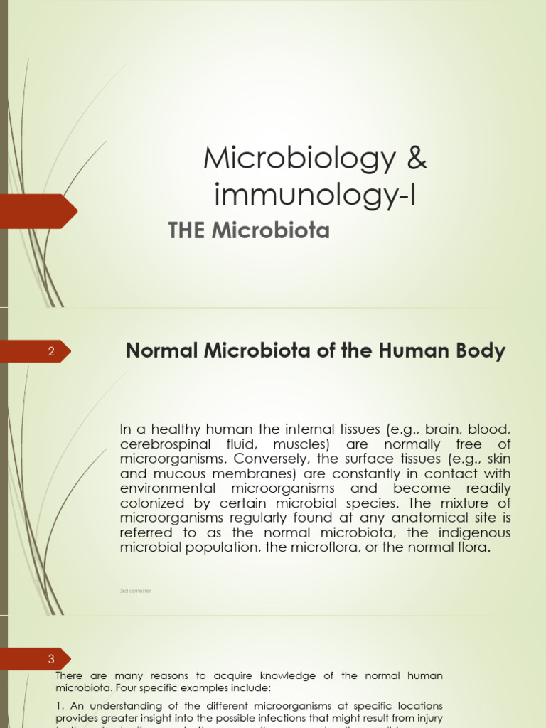 15-The Microbiota | PDF | Microbiota | Bacteria