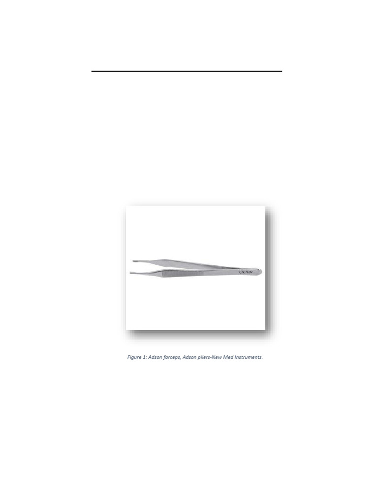 Explore The Wide Selection of Adson Forceps Blog | PDF | Surgery ...