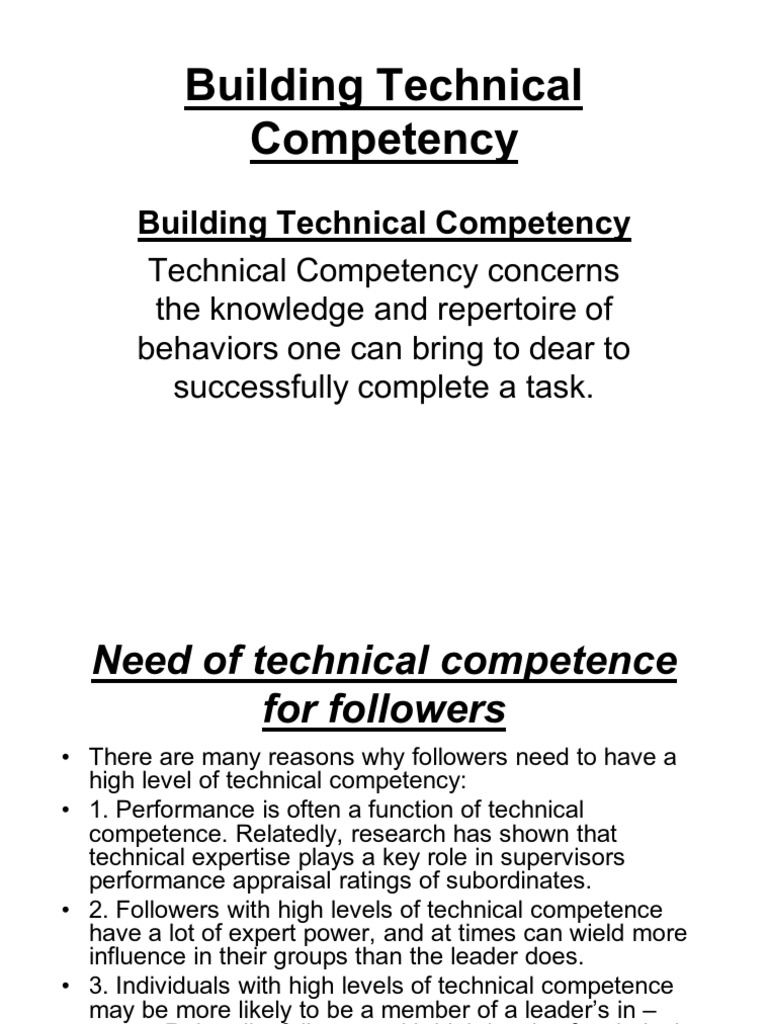Building Technical Competencyymbamkjkk | PDF | Competence (Human ...