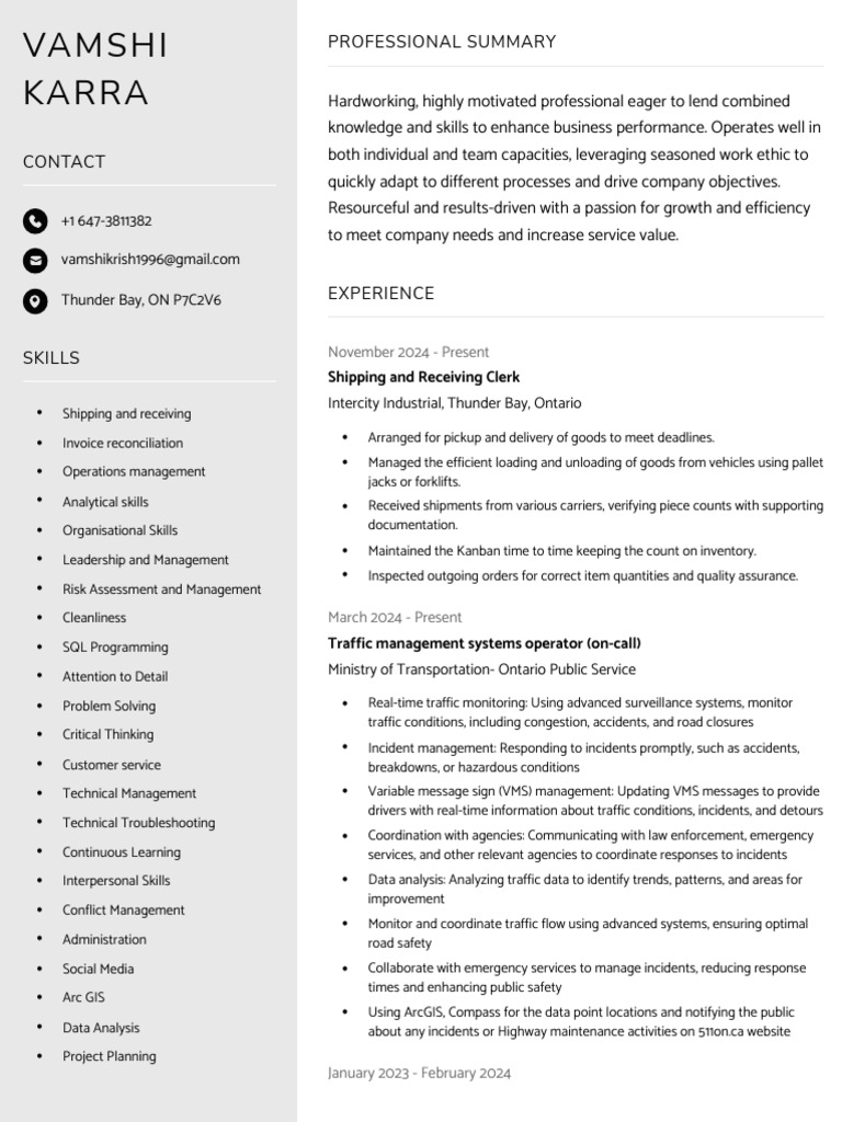 Resume_19 | PDF | Arc Gis | Inventory