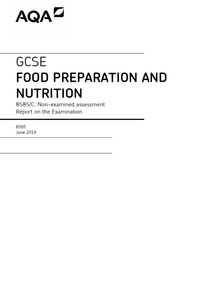 AQA 8585 C WRE Jun19 v1.0 | PDF | Evaluation | Knowledge
