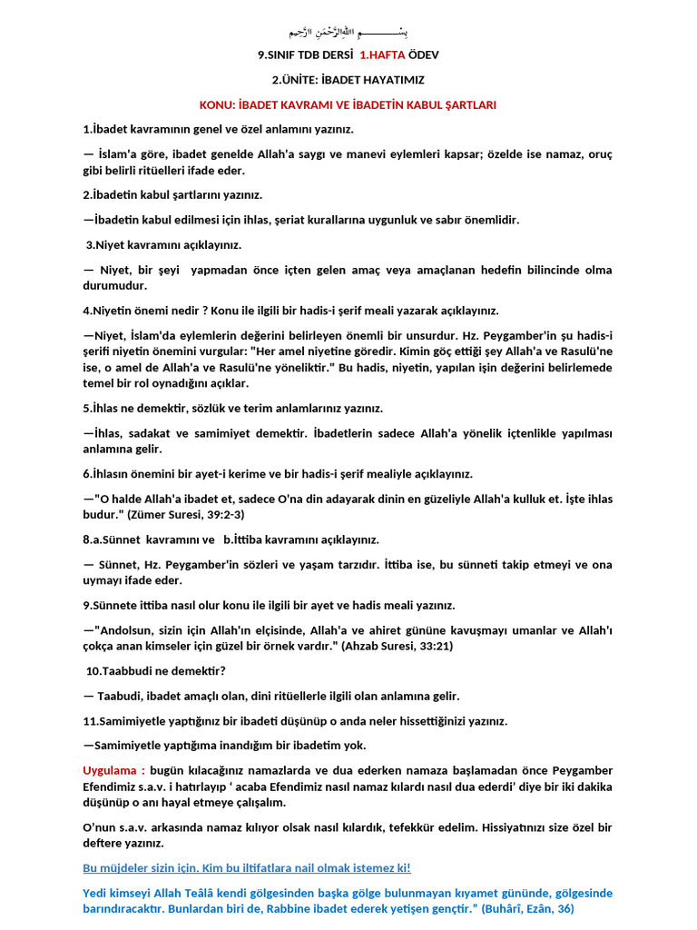 TDB 1.hafta Ödev (20-23.11.2023) | PDF