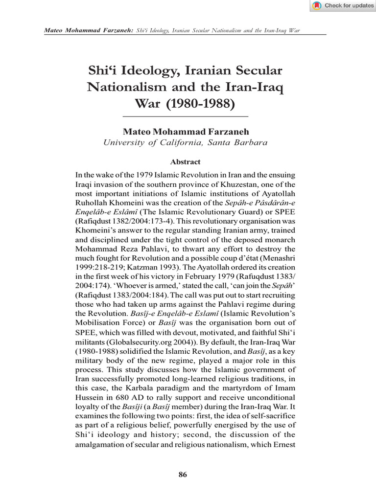 Studies Ethnicity National - 2008 - Farzaneh - Shi I Ideology Iranian ...