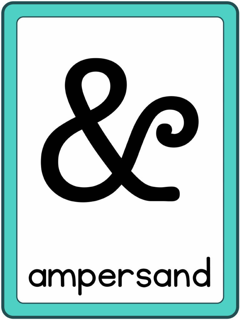Punctuation Large Flashcards With Labels | PDF