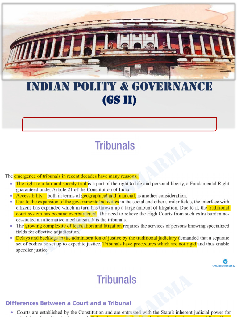 Administrative Tribunals in India | PDF