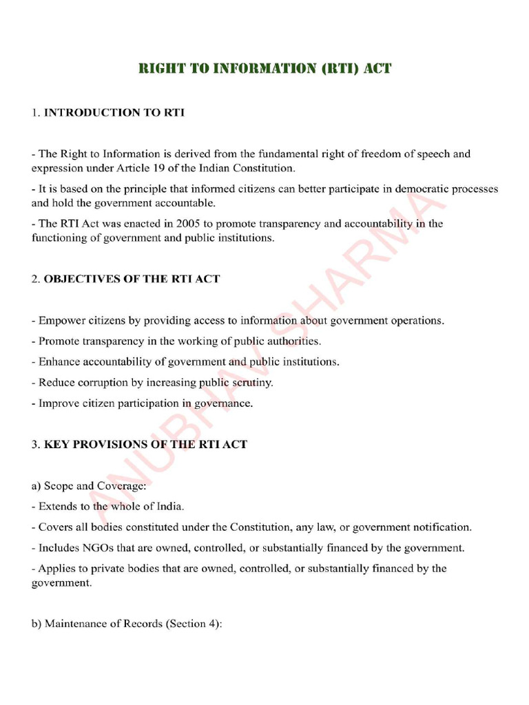 I Am Sharing 'RTI - Final' With You | PDF