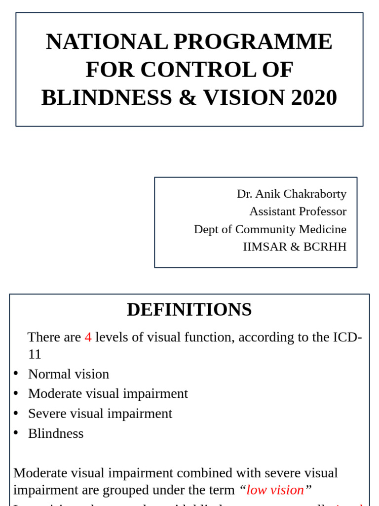 NPCB | PDF | Visual Impairment | Cataract