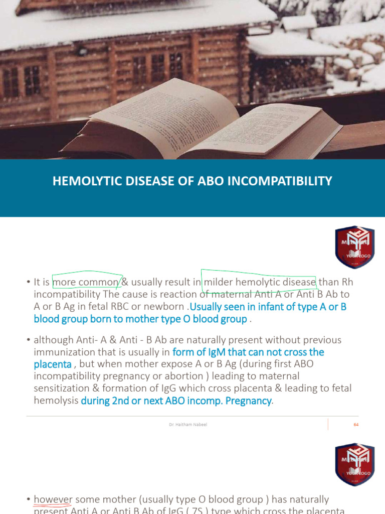 P G 7 ABO Incompatibility | PDF | Blood Type | Clinical Pathology