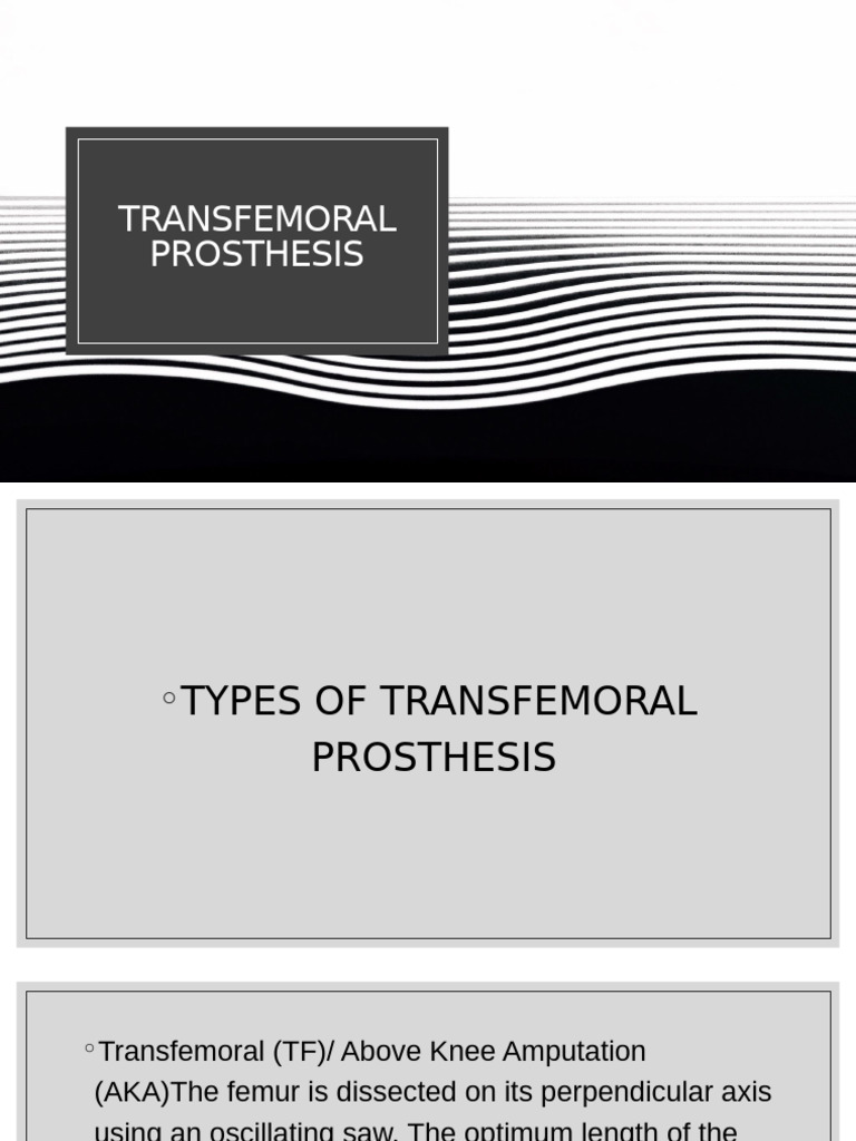 TRANSFEMORAL PROSTHESIS | PDF