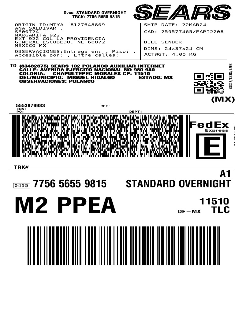 guia devolucion | PDF