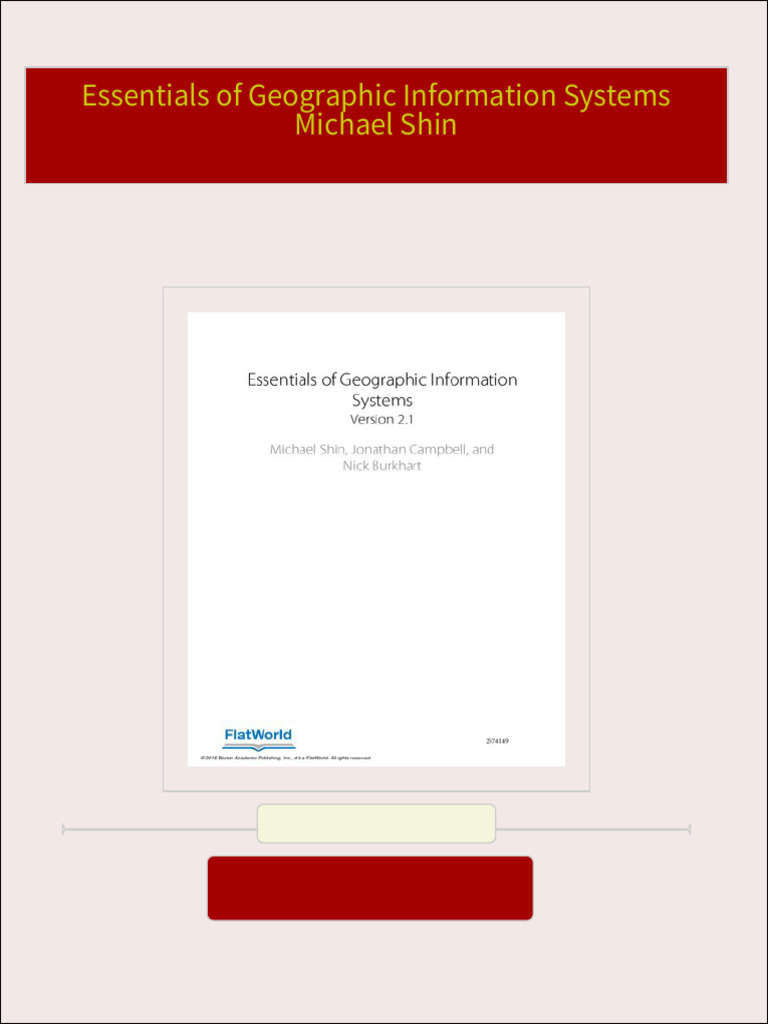 PDF Essentials of Geographic Information Systems Michael Shin download ...