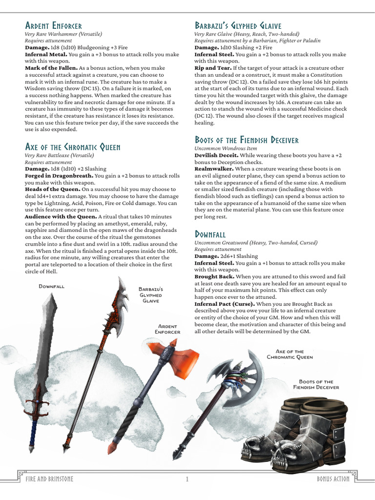 Brimstone Cards | PDF