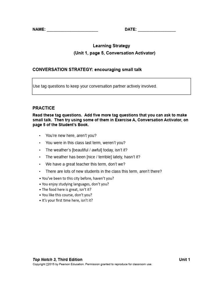 Unit 01 P05conversation Pdf