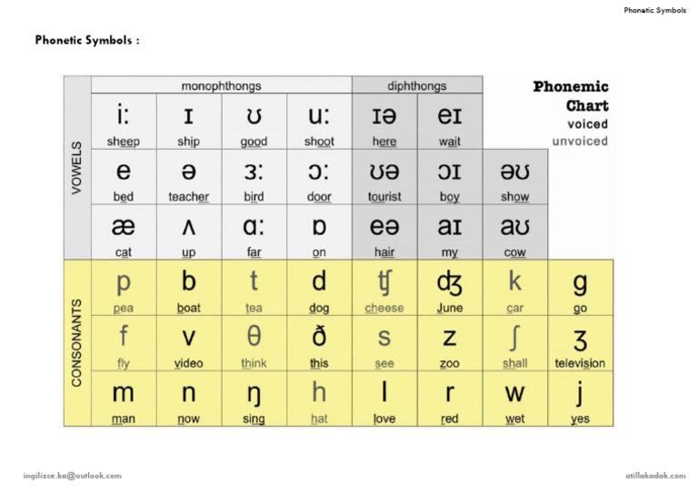 (C) Phonetic Symbols | PDF