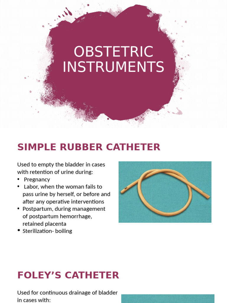 OBG Instruments 2 | PDF | Childbirth | Uterus