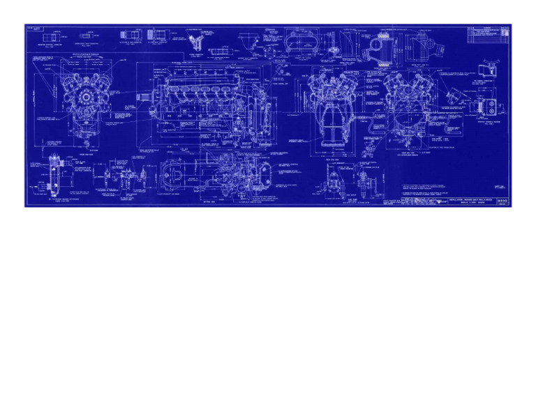 Packard Merlin V12 Blueprint | PDF