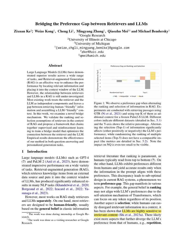Bridging Gaps in RAG: LLMs & Retrievers | PDF | Machine Learning | Computational Neuroscience