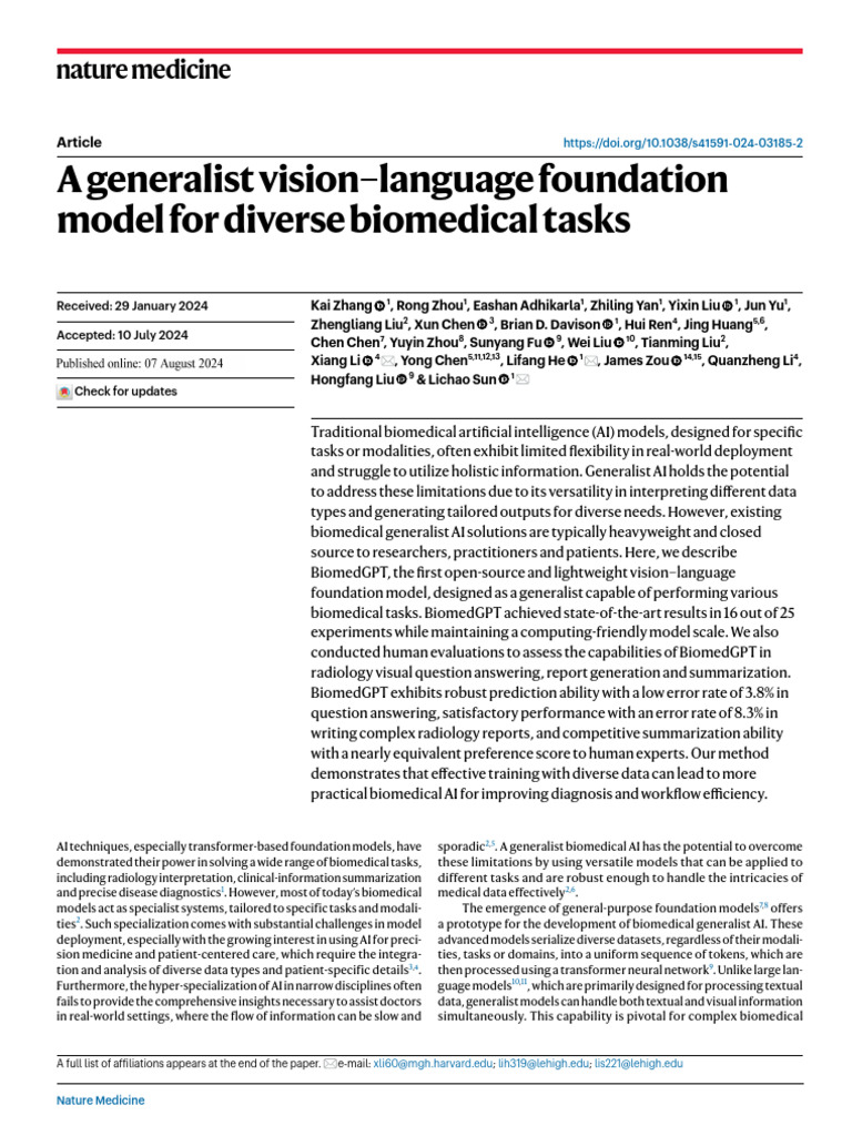 Biomed GPT | PDF | Artificial Intelligence | Intelligence (AI) & Semantics
