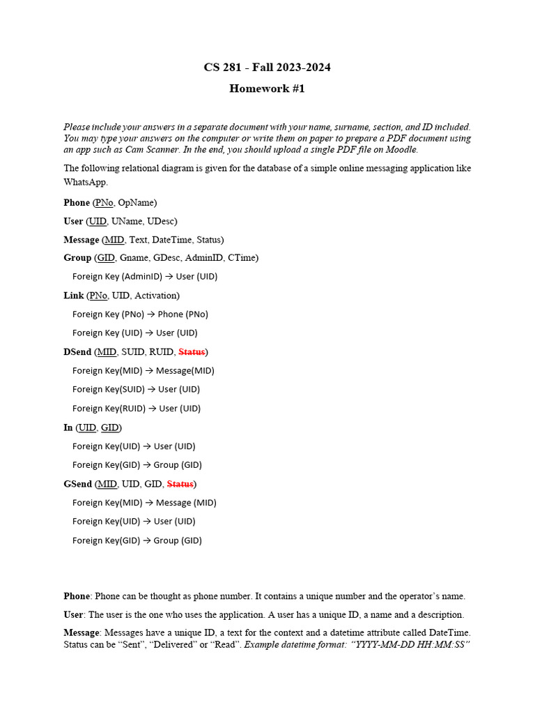 CS281 2023 2024 Fall HW1 Solution | PDF | Relational Model | Computer Data