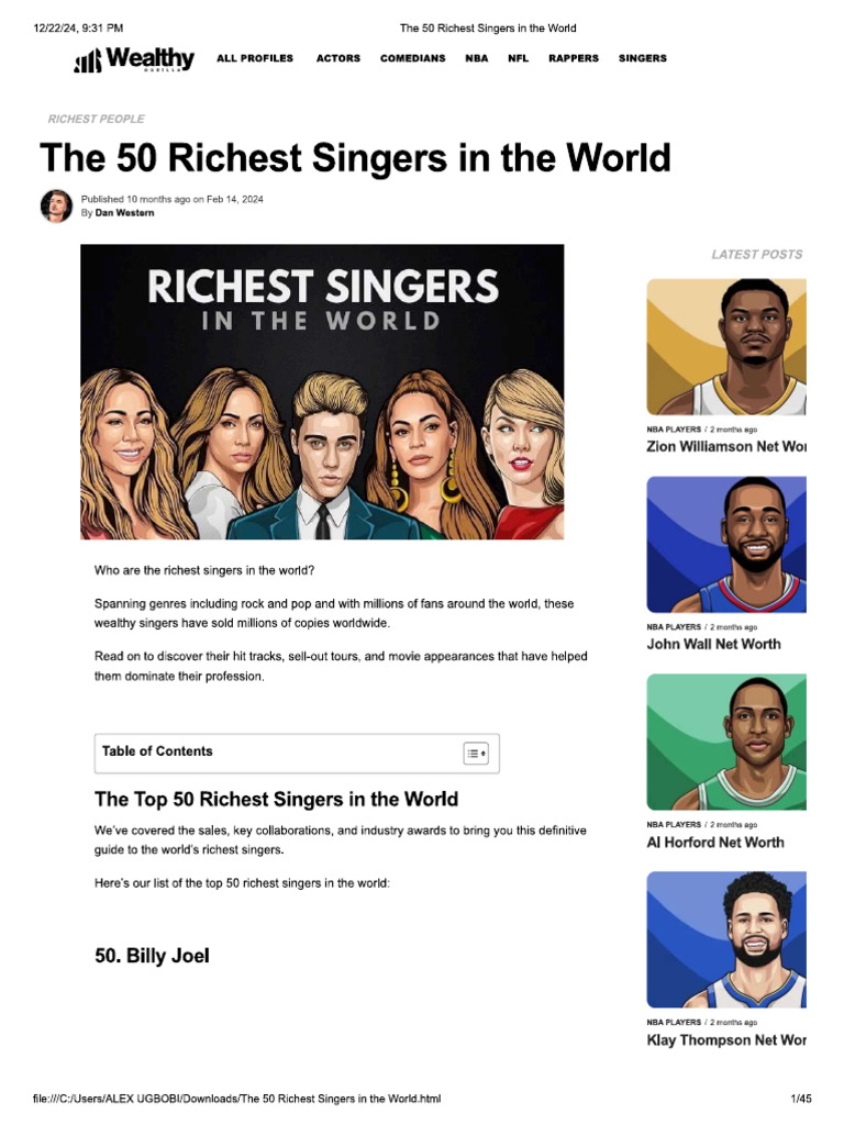 50 Richest | PDF