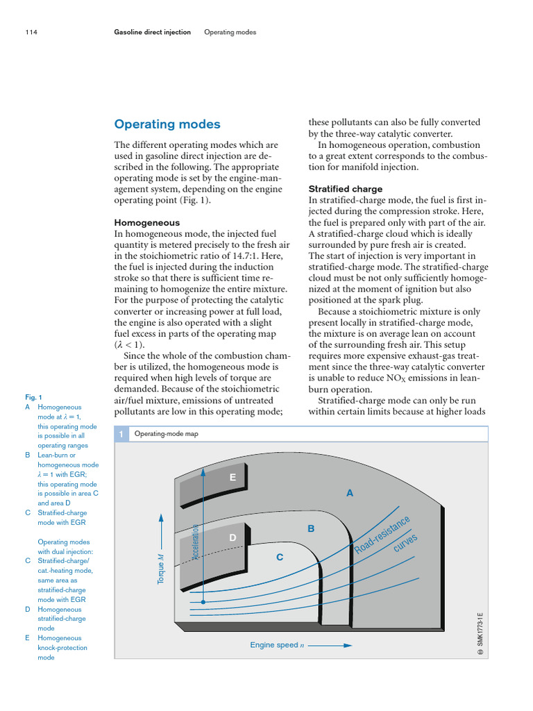 GDI Operation Modes | PDF | Combustion | Engineering