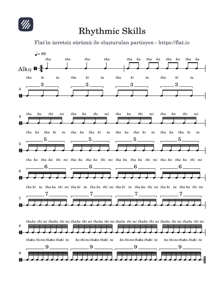 Rhythmic Skills | PDF