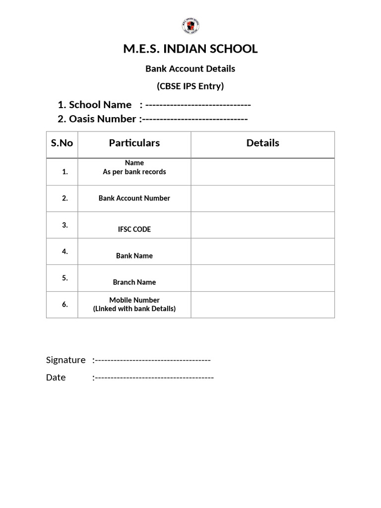 Board Prac - Bank Details | PDF