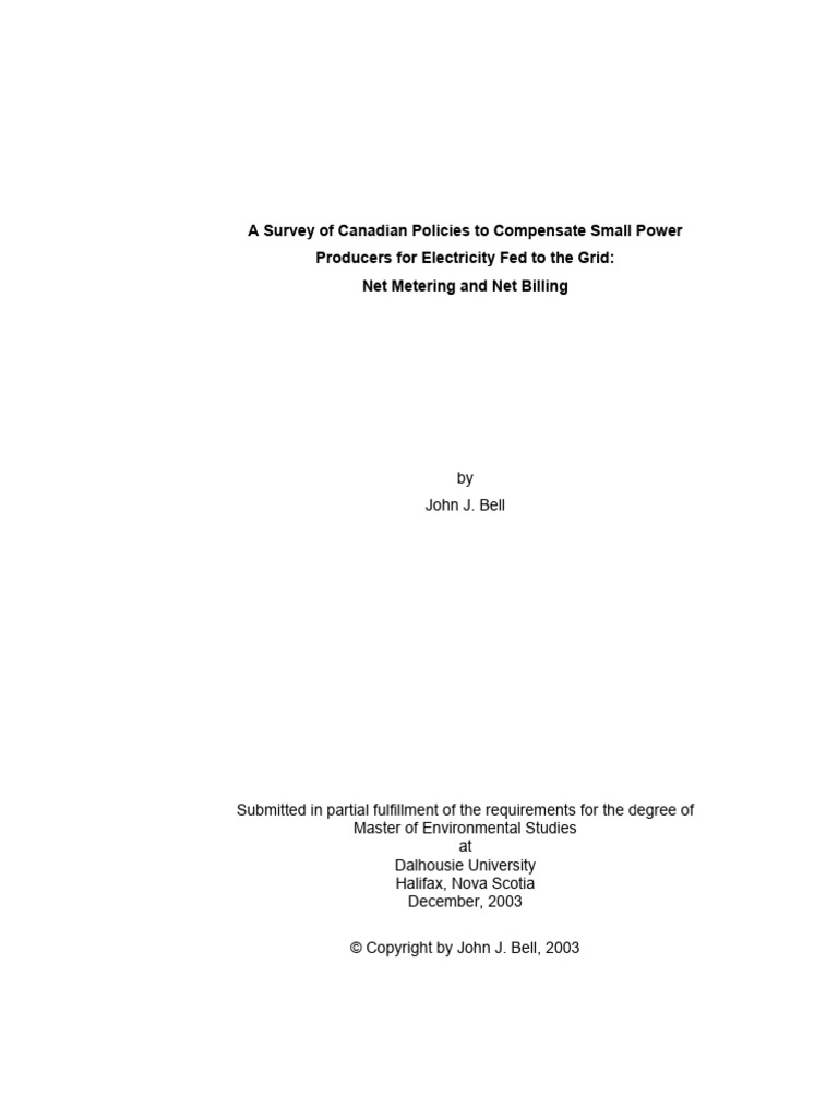 Net Metering and Net Billing | PDF | Renewable Energy | Electricity ...