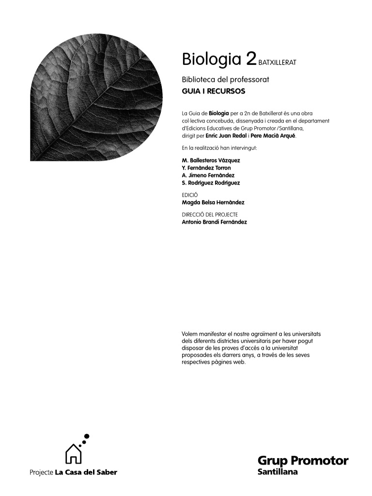 Biologia 2 Solucionario | PDF