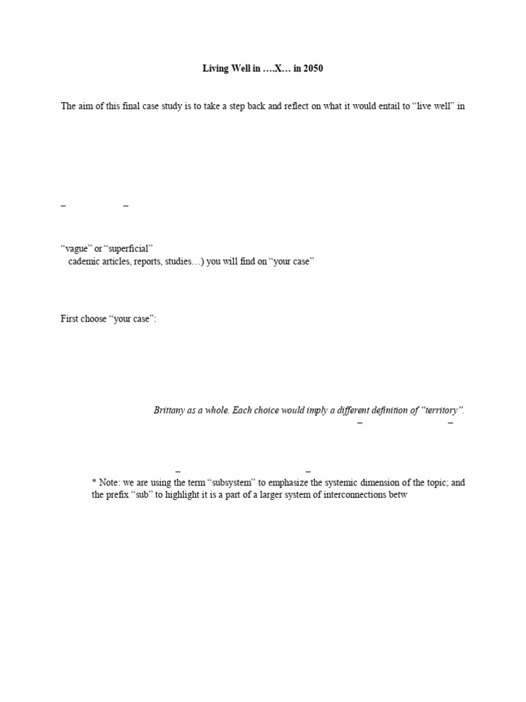 Guidelines for final case study | PDF | Risk | System