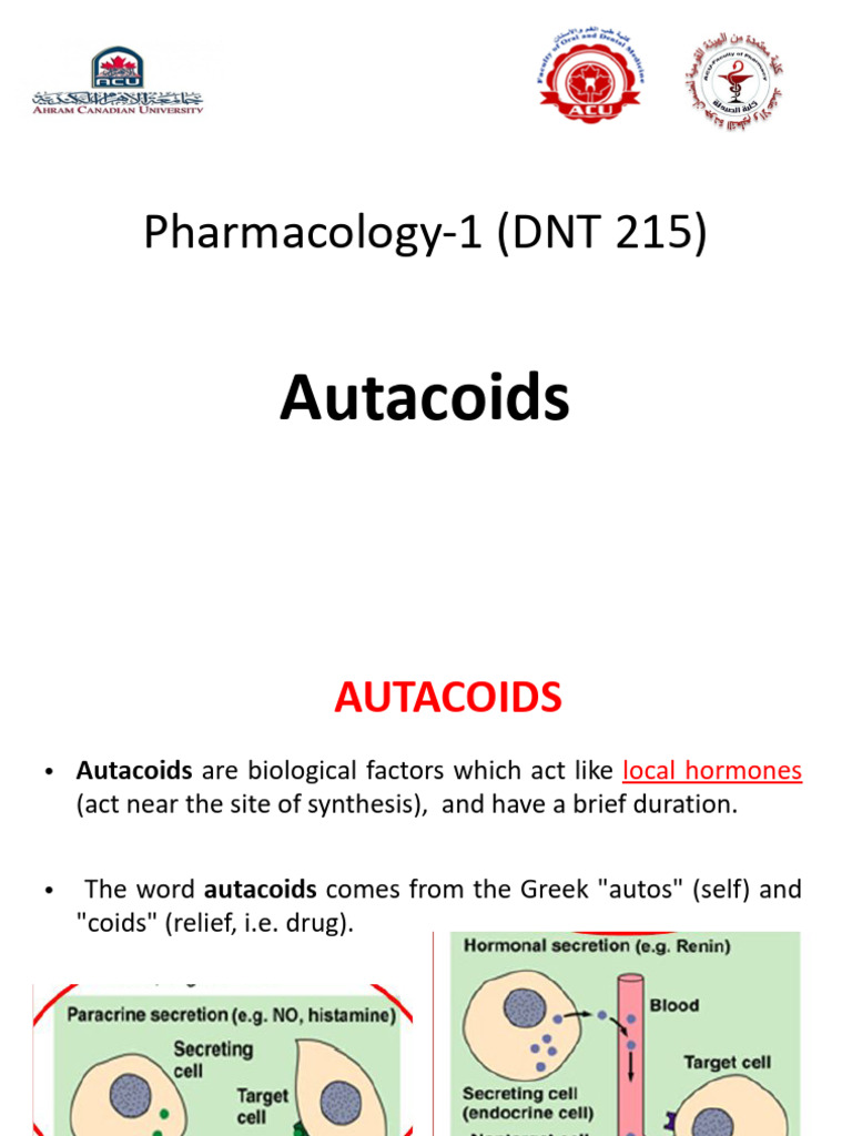 Lab 6 Autacoids Pharma 1 | PDF