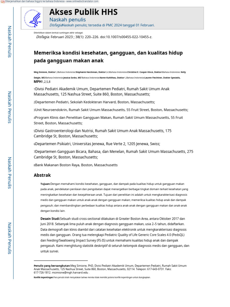 DR Rahma Feeding Disorder | PDF