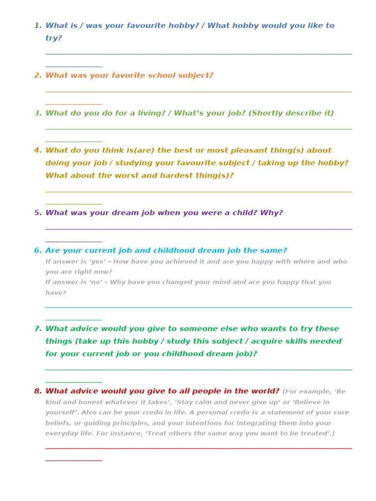 Questionnaire 2 | PDF
