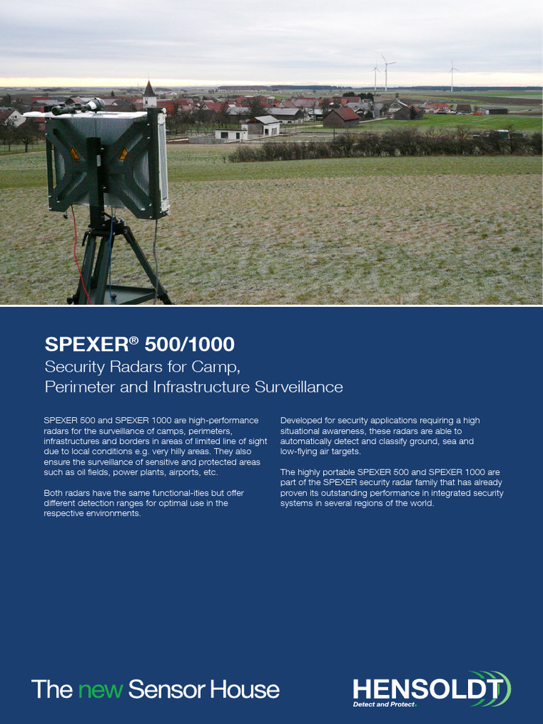 Spexer_500_1000 | PDF | Radar | Surveillance