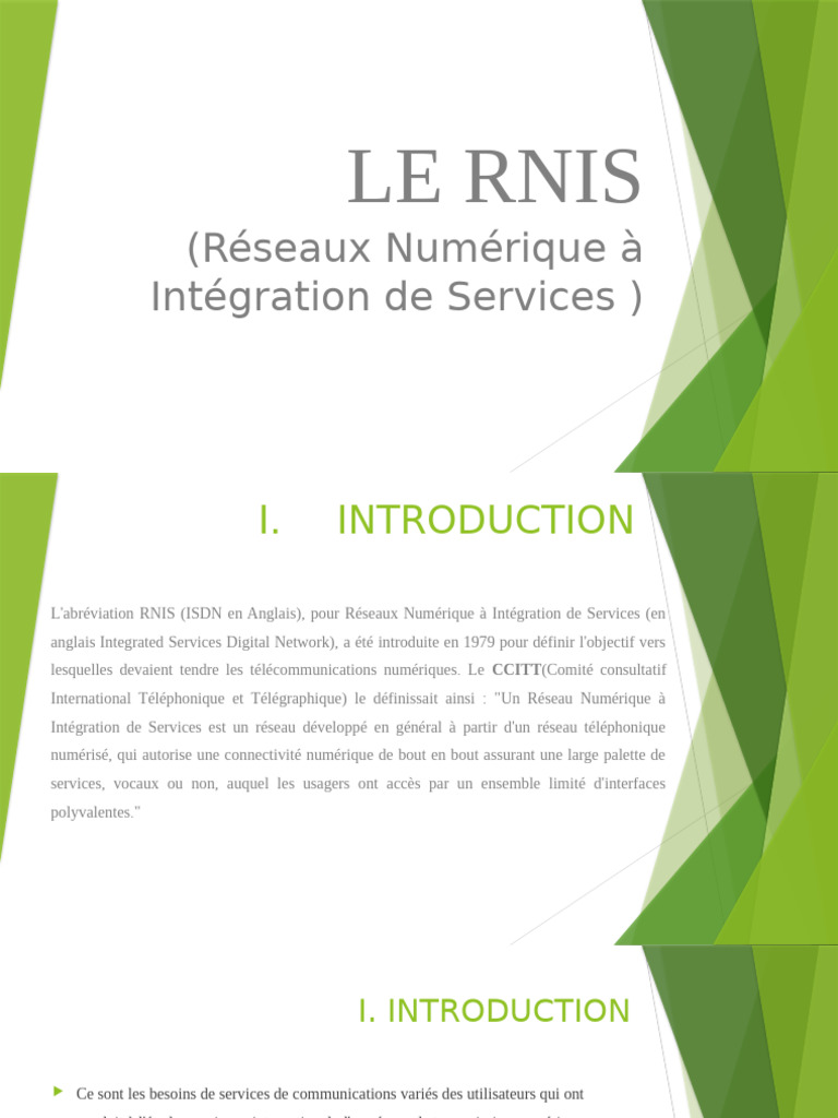 Groupe 04 - Le RNIS | PDF | Électronique | Informatique