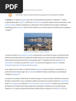Tipos y Funciones de Dársenas Portuarias | PDF | Puerto | Dique