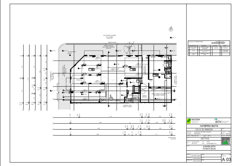 Al03_planta Baja-covirincon Proy.ejecutivo | PDF | Pisos | Albañilería