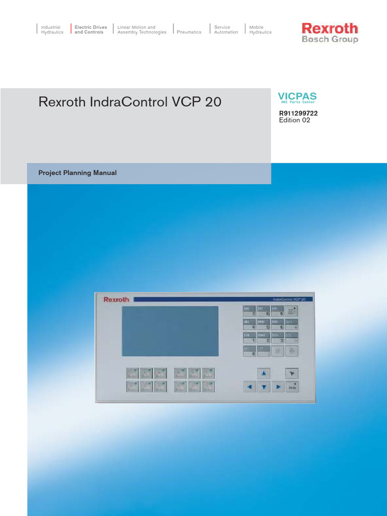 Rexroth Indracontrol VCP 20: Edition 02 | PDF | Safety | Electrical ...