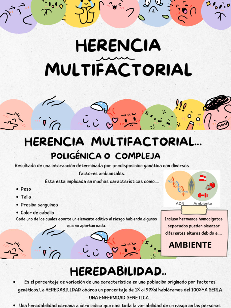 Herencia Multifactorial | PDF | Diabetes | Heredabilidad