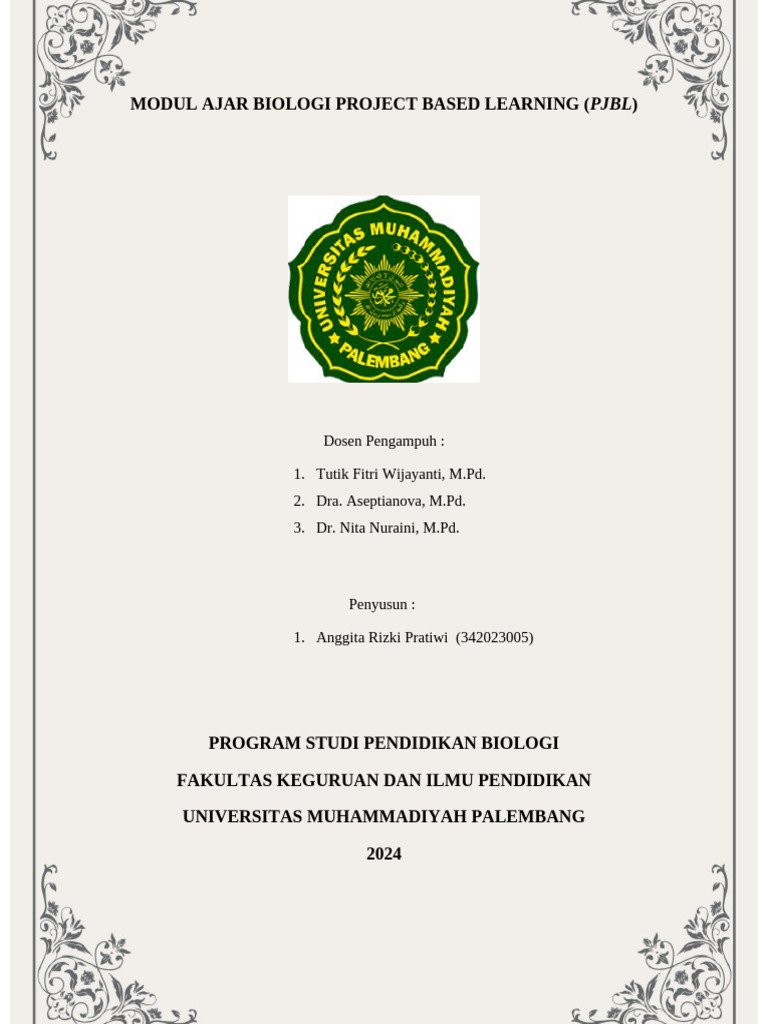MODUL - AJAR - BIOLOGI - PROJECT BASED LEARNING (PJBL) .Kelompok 2 | PDF