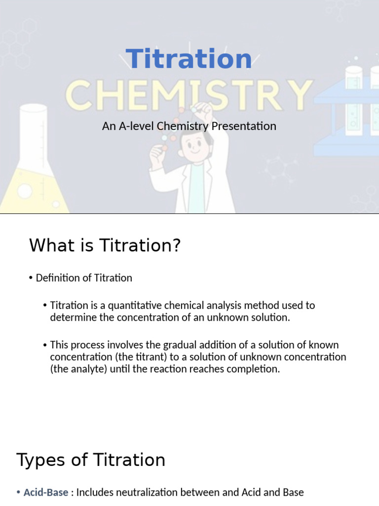 Understanding Titration Methods in Chemistry | PDF