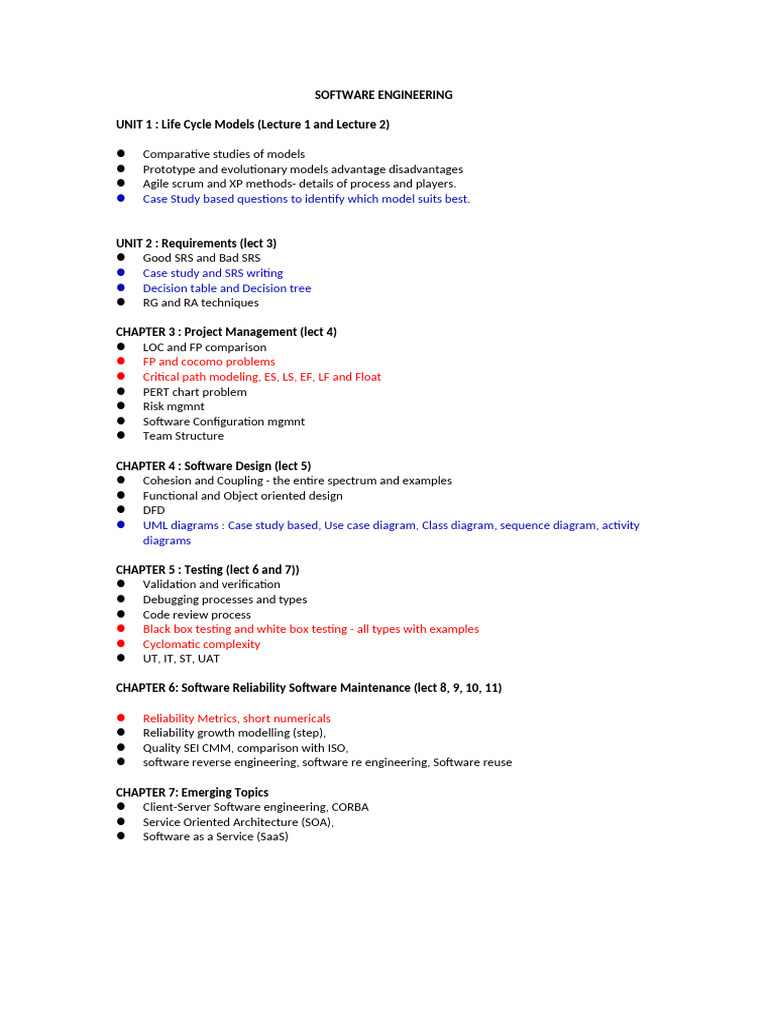 Software Engineering Lifecycle Guide | PDF