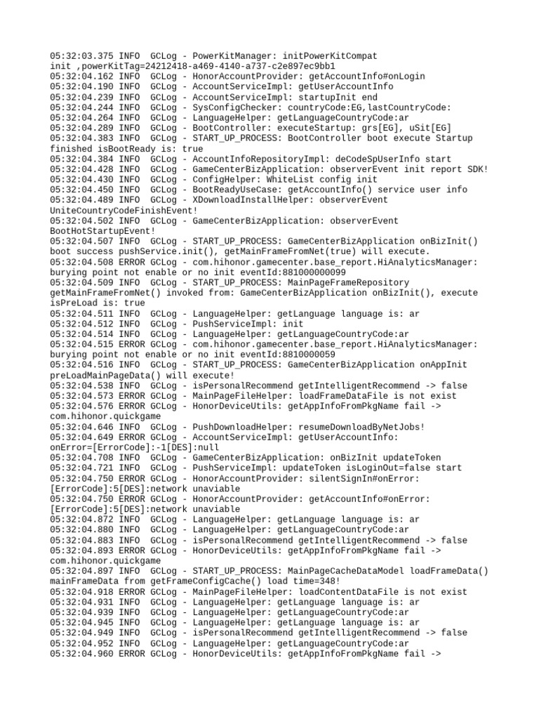 GameCenter Startup Log Analysis | PDF | Cyberspace | Internet Standards